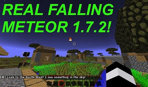 Real Falling Meteor 1 7 2 Minecraft Project