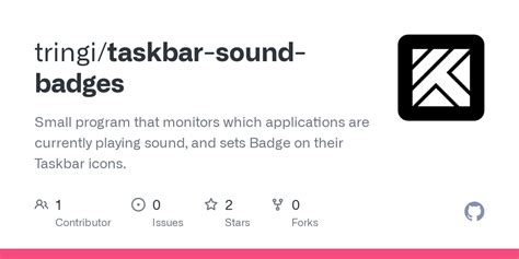 GitHub Tringi Taskbar Sound Badges Small Program That Monitors Which Applications Are