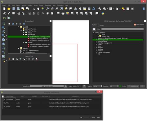 Layers From GRASS Db Won T Load In QGIS Desktop Geographic Information Systems Stack