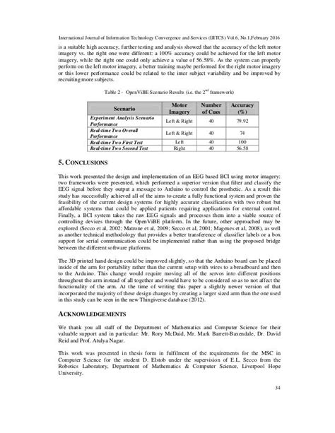 A Low Cost Eeg Based Bci Prosthetic Using Motor Imagery Pdf Brain And Nervous System