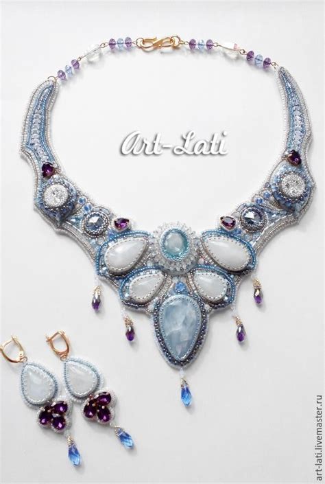 Лунный блюз комплект 3 в 1 в интернет магазине на Ярмарке Мастеров Комплекты украшений Москва