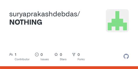 GitHub Suryaprakashdebdas NOTHING