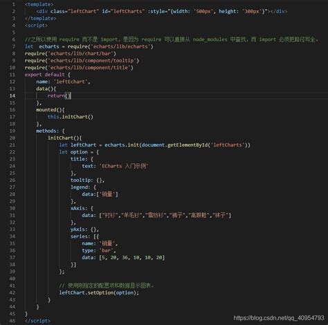 Vue 项目中使用echarts图表vue Echarts年月日 Csdn博客