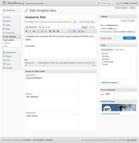 Como Criar Custom Post Types No Wordpress 30 Templates Wordpress E