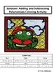 Adding And Subtracting Polynomials Coloring Activity By Math Club