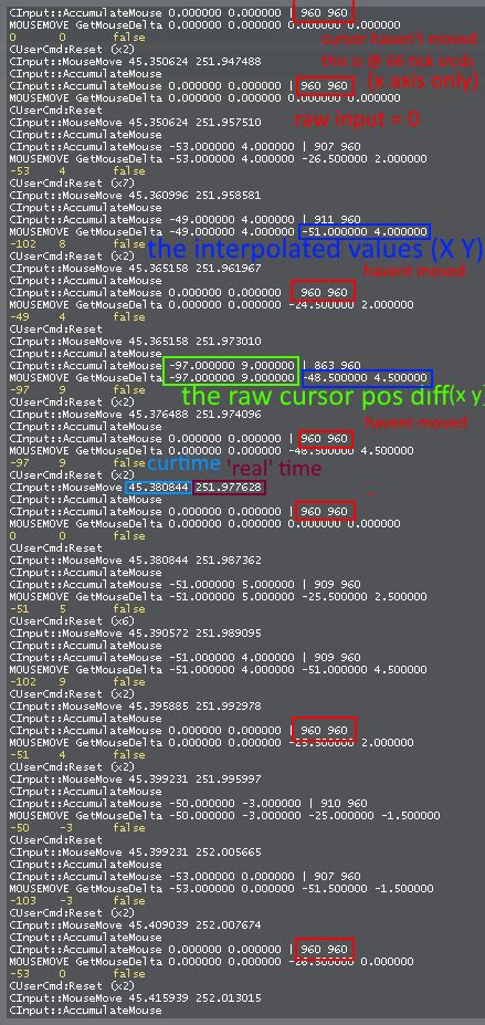 Cusercmd Getmousex And Cusercmd Getmousey Are Not Properly Reported At Low Tickrate Issue