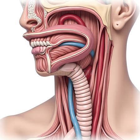 Human Throat Anatomy Illustration Stock Illustration Illustration Of