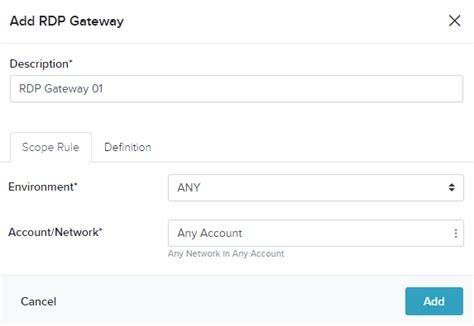 Managing RDP Gateways Buttonwood Help Centre