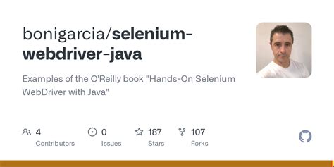 Github Bonigarciaselenium Webdriver Java Examples Of The Oreilly