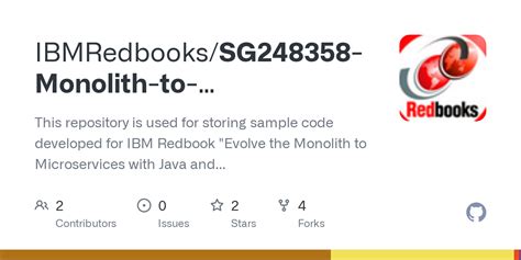 GitHub IBMRedbooks SG Monolith To Microservices This Repository Is Used For Storing