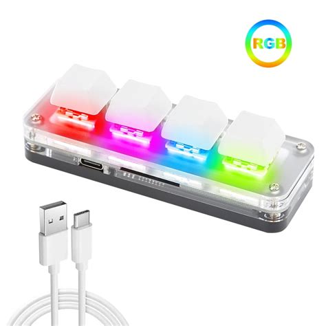 usb custom keyboard macro 3 6 key 1 knob programming rgb bluetooth gaming photoshop hotswap mini