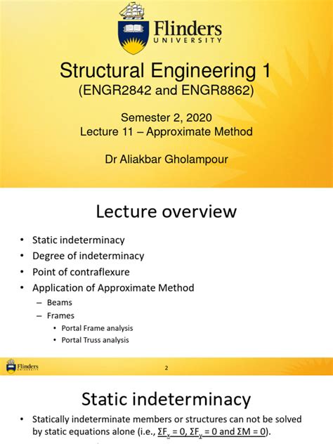 Lecture 11 Approximate Method Pdf Truss Beam Structure