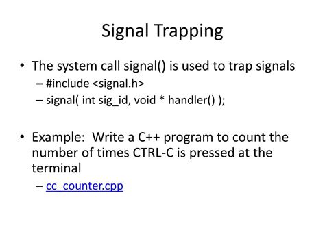 Shells System Calls And Signals Ppt Download