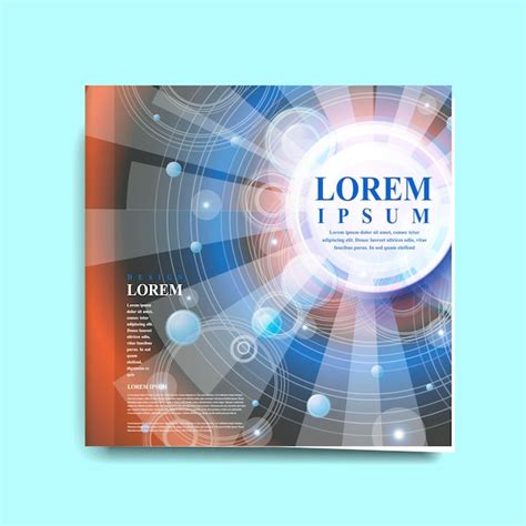 현대 책 표지 템플릿 디자인 프리미엄 벡터