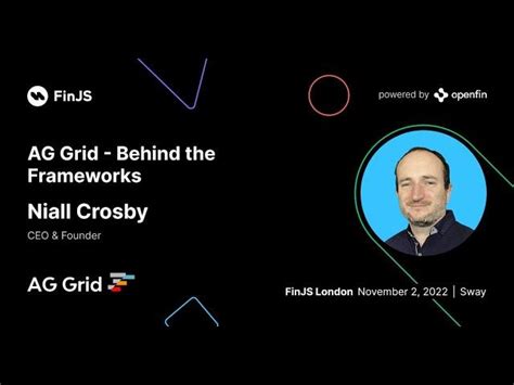 niall crosby on linkedin ag grid behind the frameworks