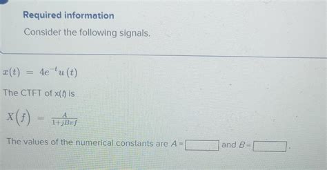 Solved Signals And Linear Systems Problem Question Is In