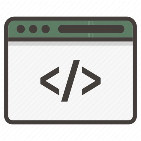 webdesign browser code html window icon download on iconfinder