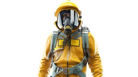 Premium Photo Character Demonstrating Safety Gear