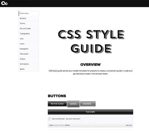 baseline css style guide for new projects