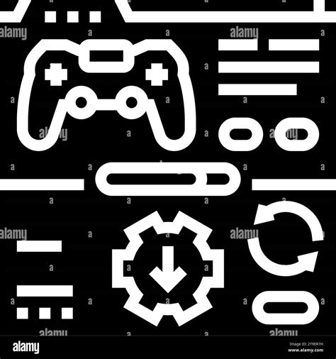 Updates Game Development Glyph Icon Vector Illustration Stock Vector Image And Art Alamy