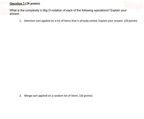 Solved Question 4 20 Points Write A Recursive Function