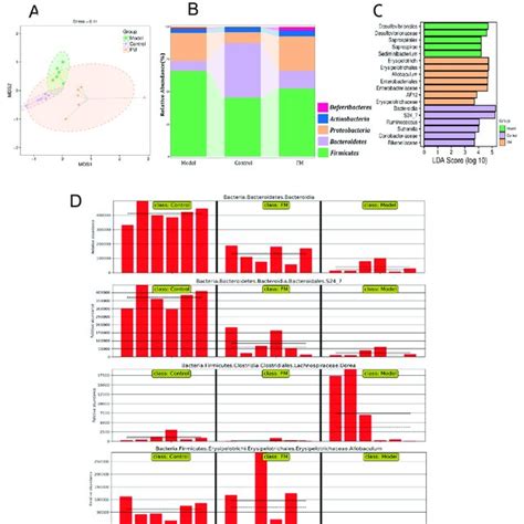 The NMDS Analysis A The Relative Abundance Of Bacterial At Download Scientific Diagram