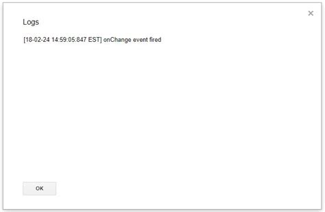 Javascript Google Script Editor OnChange Trigger Not Working Stack Overflow