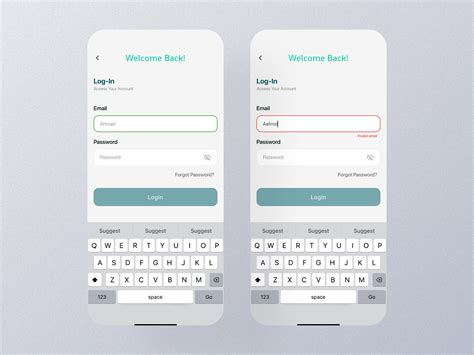 Login Error Mobile App Ui By Ui Ants On Dribbble