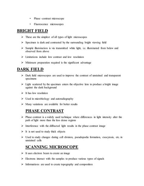 Microscopy Introduction Pdf