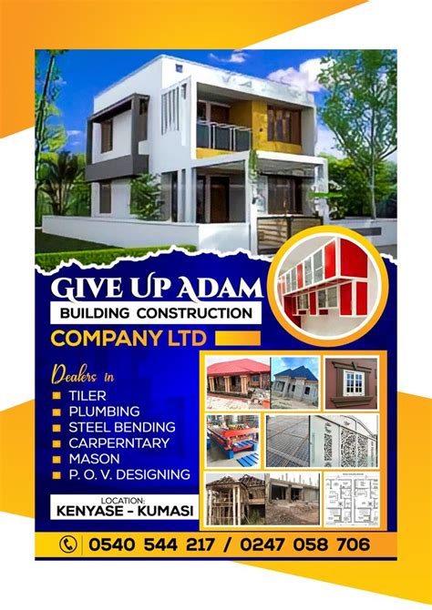 Building Construction Flyer Design