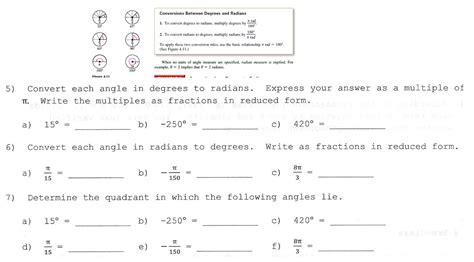 Solved Conversions Between Degrees And Radians 1 To Convert Chegg Com