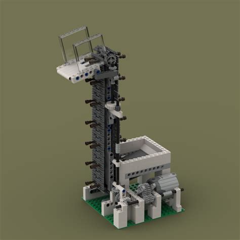 Lego Moc Gbc White Lifter By Tapopiel Rebrickable Build With Lego