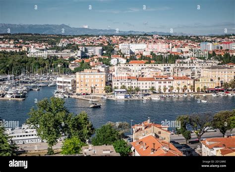 The Ancient Roman Architecture In Old Town Of Zadar Croatia Stock