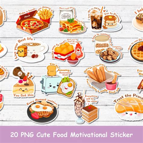 Food Stickers Etsy