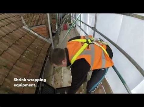 Scaffold Shrink Wrap Training Applying The Skills On Site Wrap Training Shrink Wrap How To