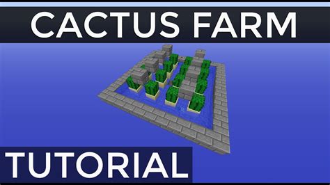 Fully Automatic Stackable Cactus Farm In Minecraft [tutorial] Youtube