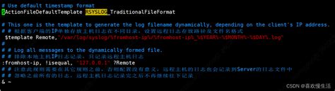 远程记录系统日志：深入学习rsyslogrsyslog接收远程日志 Csdn博客