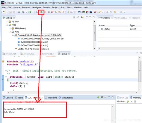 zynq学习笔记（二、zynq裸机程序之hello world） zynq hello world csdn博客