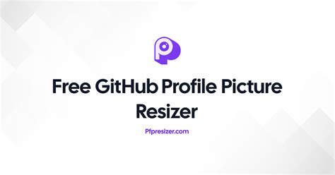 Github Profile Picture Resizer · Pfp Resizer