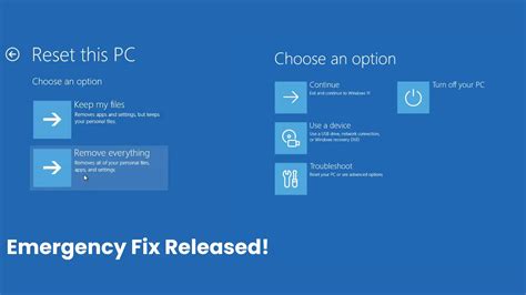 Microsoft Releases Emergency Updates To Fix Windows Reset And Recovery Error