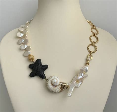 Колье из барочного жемчуга из серии “ Коралловые рифы” купить на Ярмарке Мастеров R79t6ru