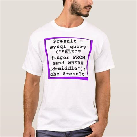 Mysql Joke Funny Computer Programmer Purple T Shirt Mysql Tshirt