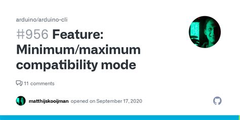 feature minimum maximum compatibility mode · issue 956 · arduino