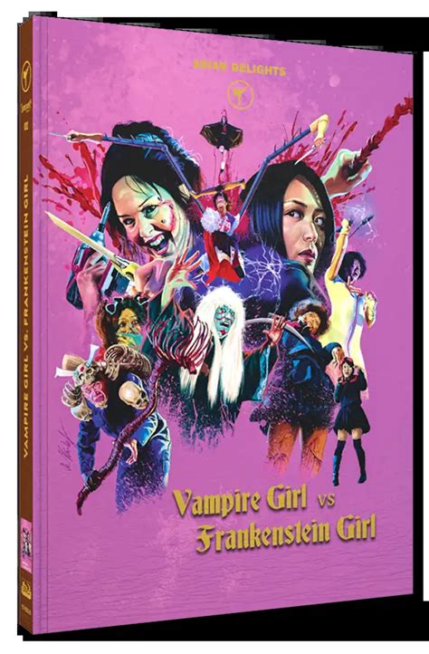 Vampire Girl Vs Frankenstein Girl Mediabook B [blu Ray Dvd] Cinestrange Extreme
