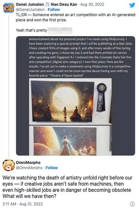 Art Contest Winner Accused Of Cheating After Submitting Ai Generated