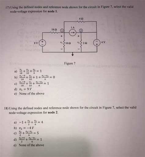 solved 17 using the defined nodes and reference node shown