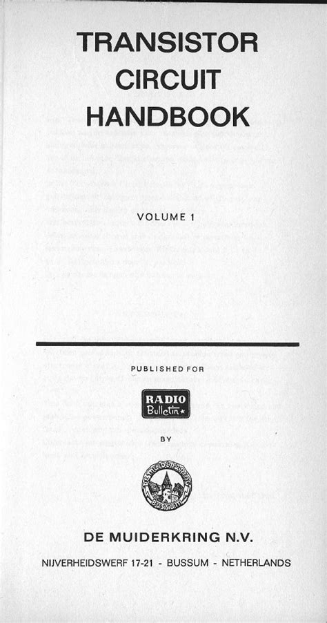 Handbook Transistor Circuits Pdf