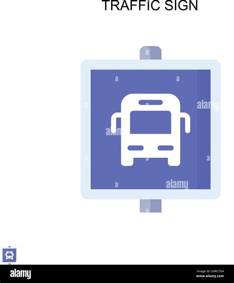 Traffic Sign Simple Vector Icon Illustration Symbol Design Template For Web Mobile Ui Element