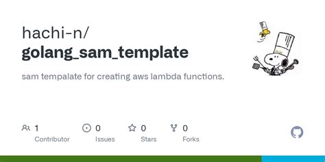 Github Hachi Ngolangsamtemplate Sam Tempalate For Creating Aws