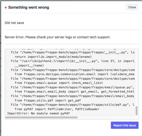 unable to update new info after update erpnext frappe forum